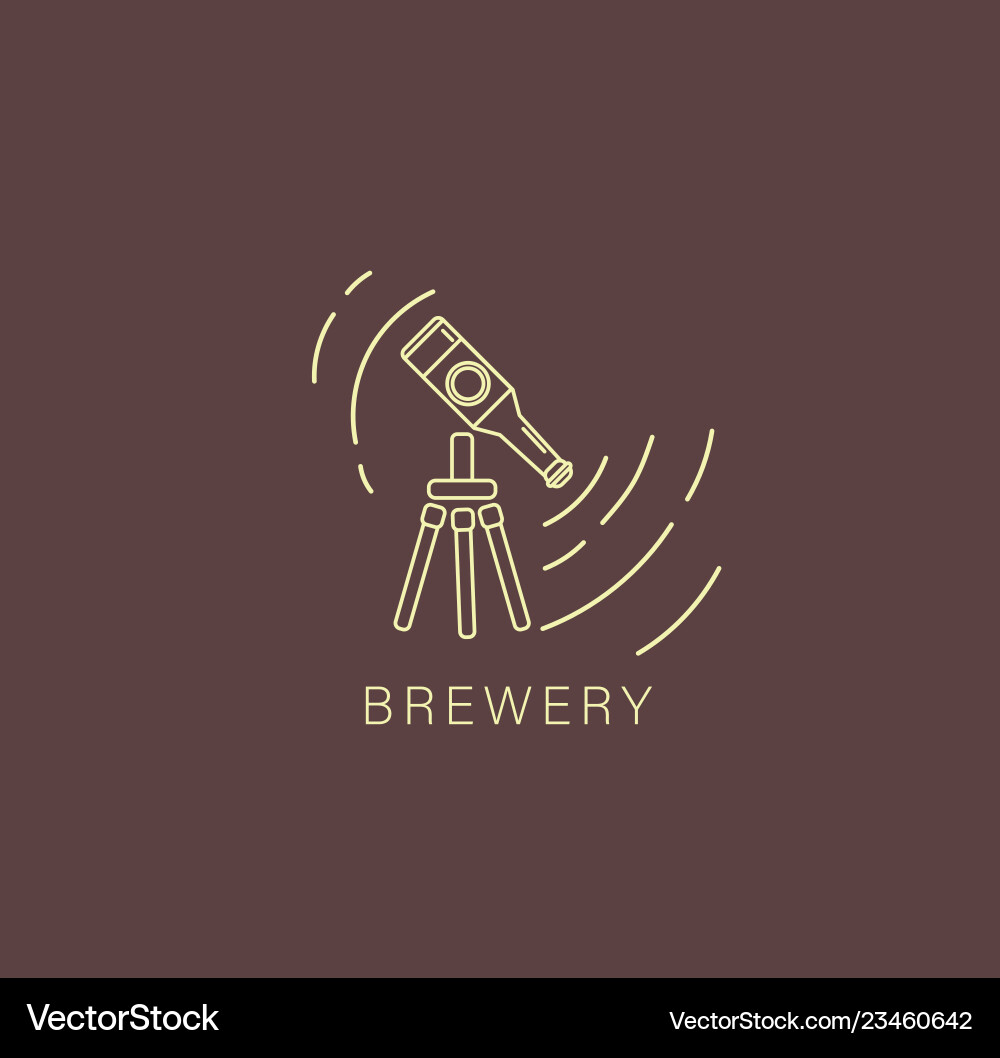 Icon and logo beer and brewery Royalty Free Vector Image
