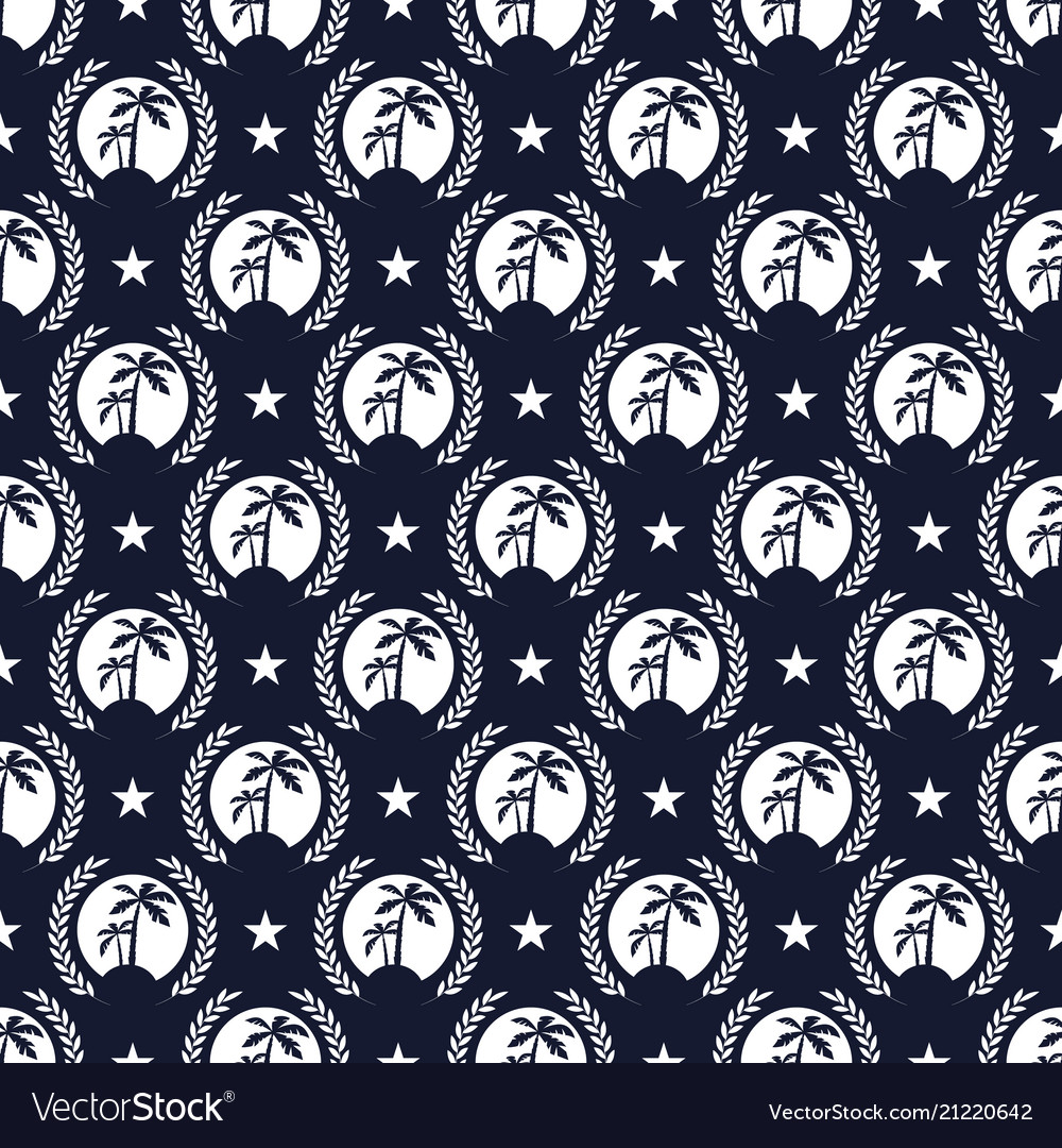 Summer vacation pattern Royalty Free Vector Image