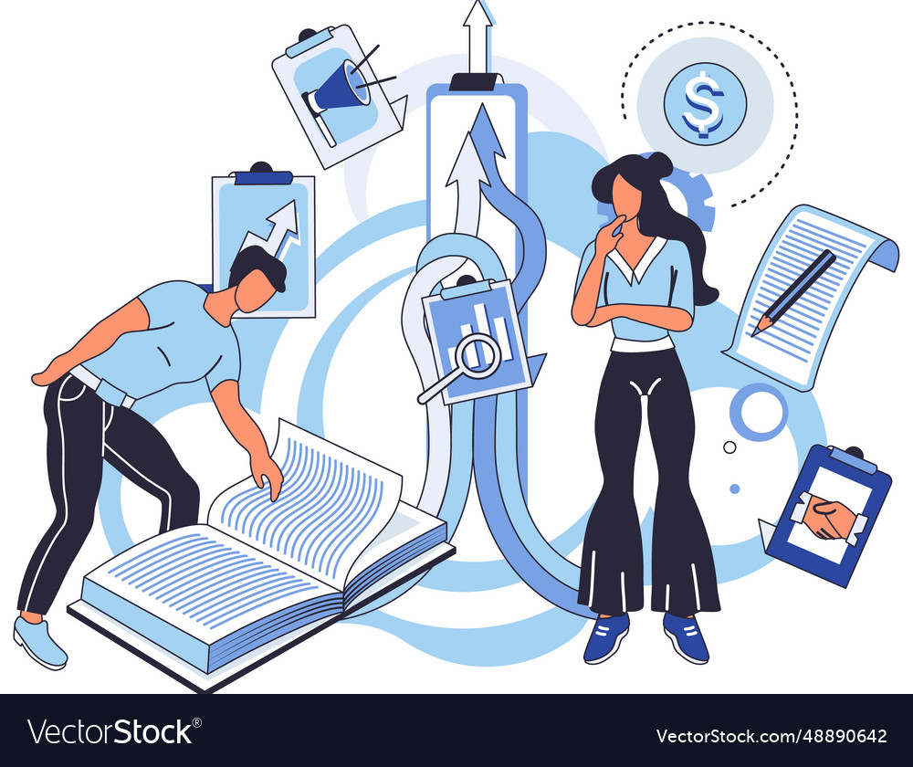 Team solving problems project completed work done Vector Image