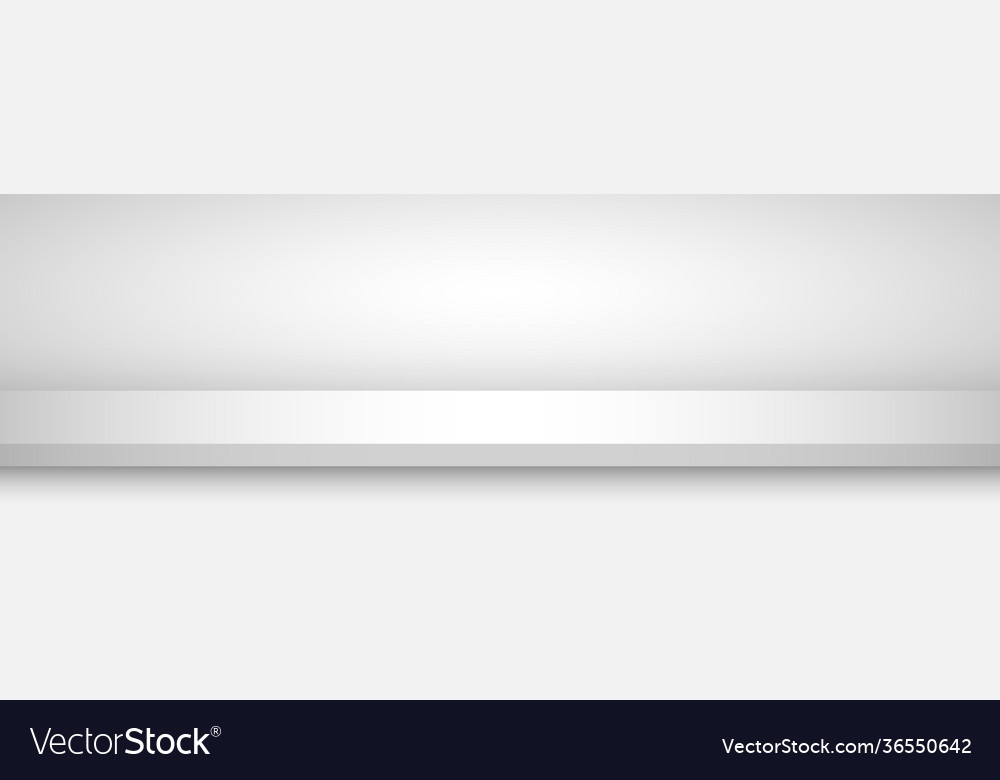 White studio table empty light background Vector Image