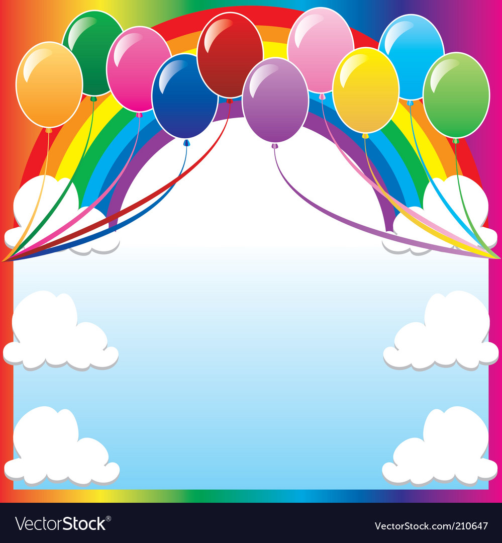 Balloon background Royalty Free Vector Image - VectorStock