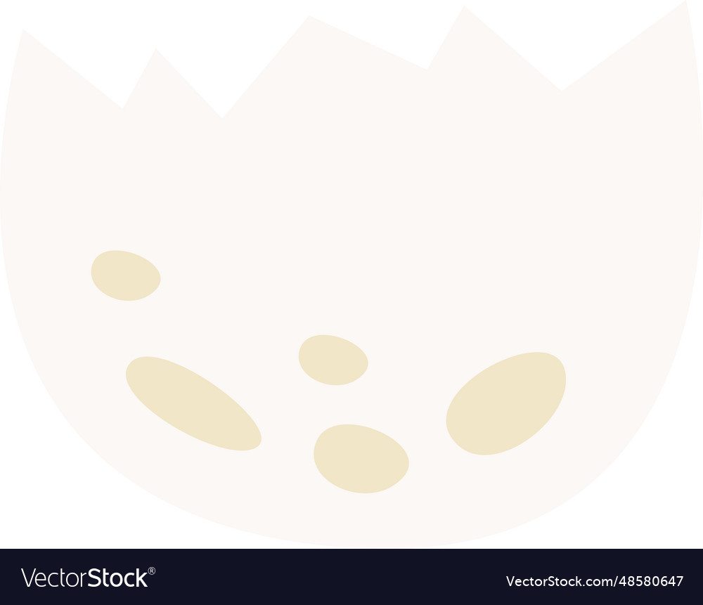 Egg shell icon Royalty Free Vector Image - VectorStock