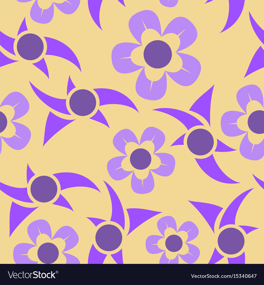 Floral abstract pattern Royalty Free Vector Image