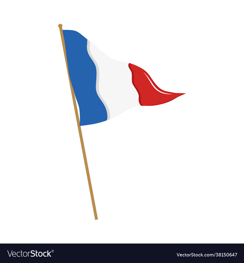 French flag icon Royalty Free Vector Image - VectorStock