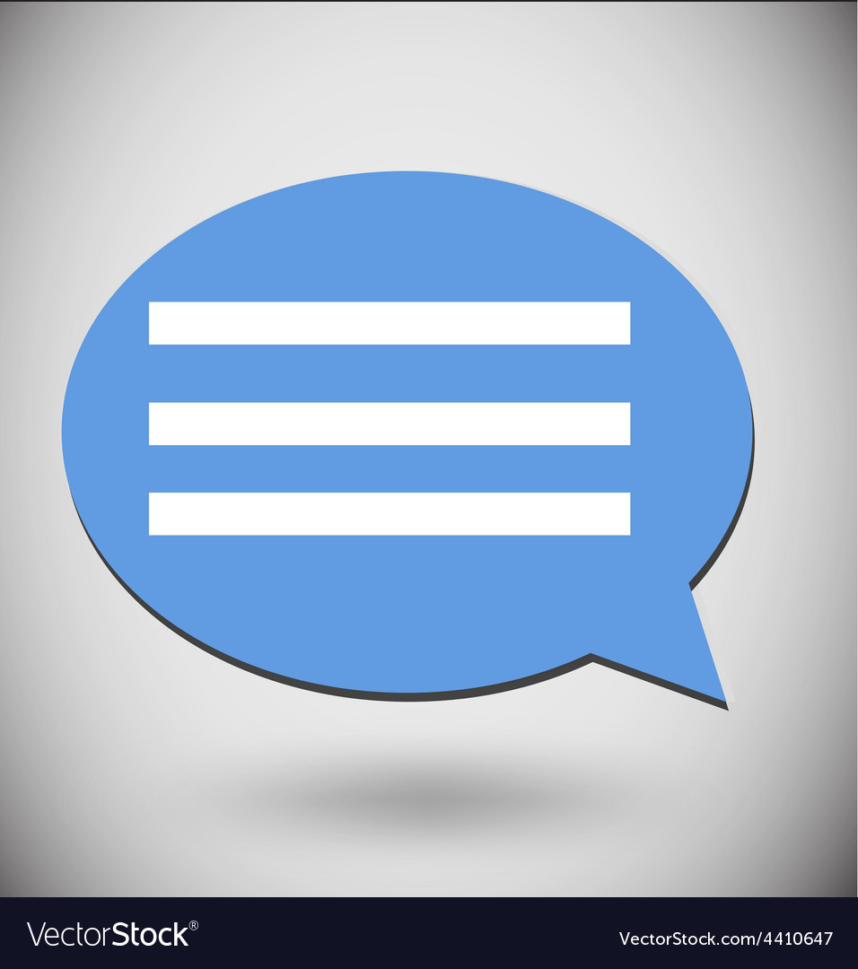 Icon message Royalty Free Vector Image - VectorStock