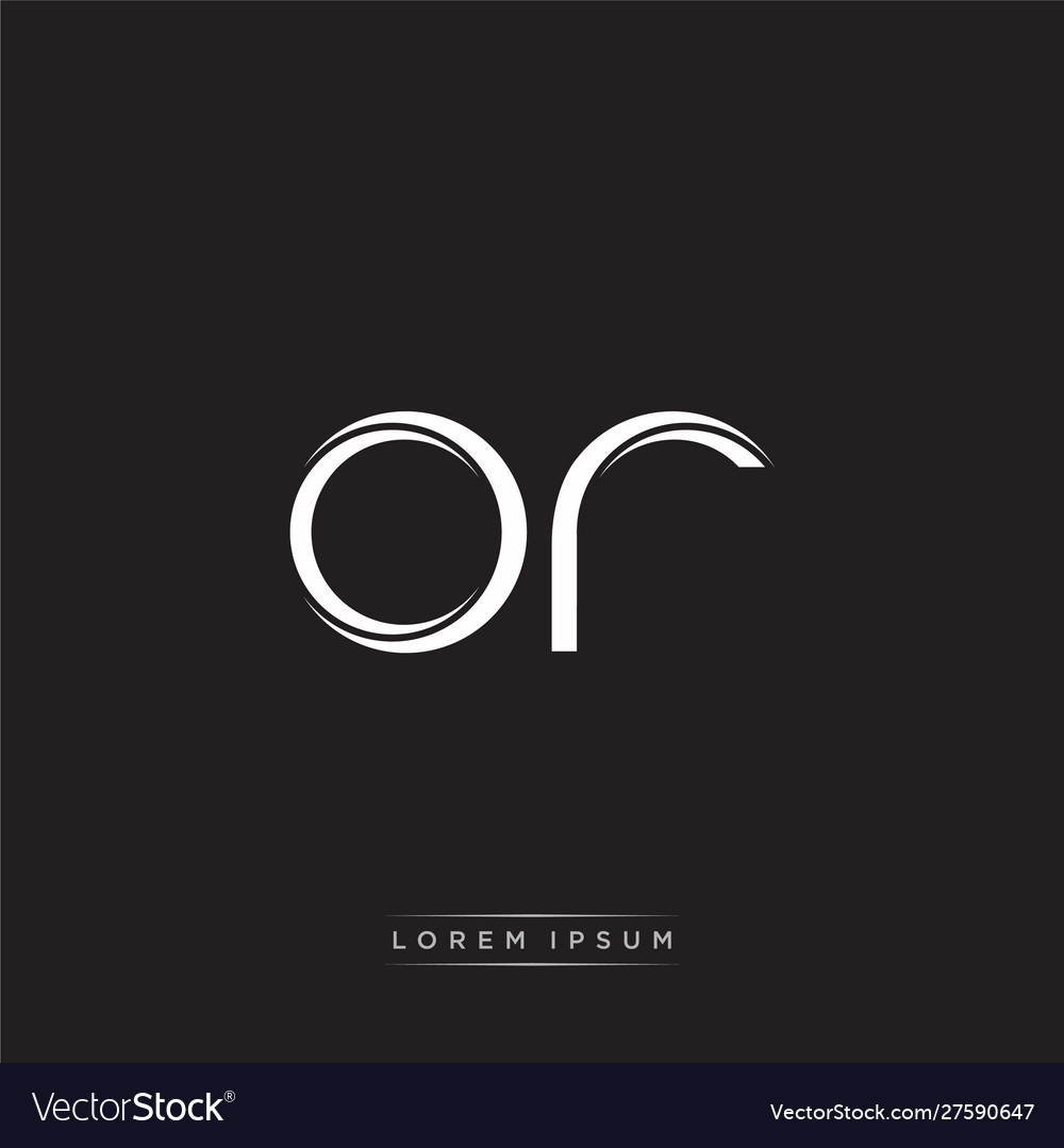 Initial letter split lowercase logo modern Vector Image