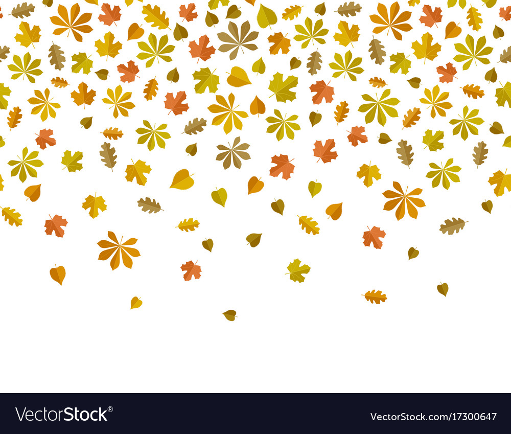 Leaf fall background Royalty Free Vector Image
