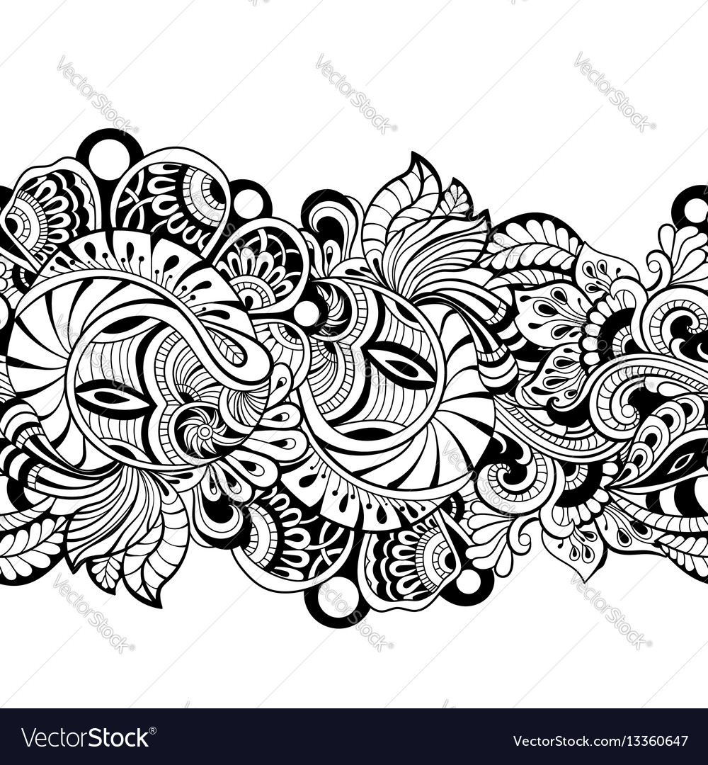 Seamless pattern with floral elements Royalty Free Vector