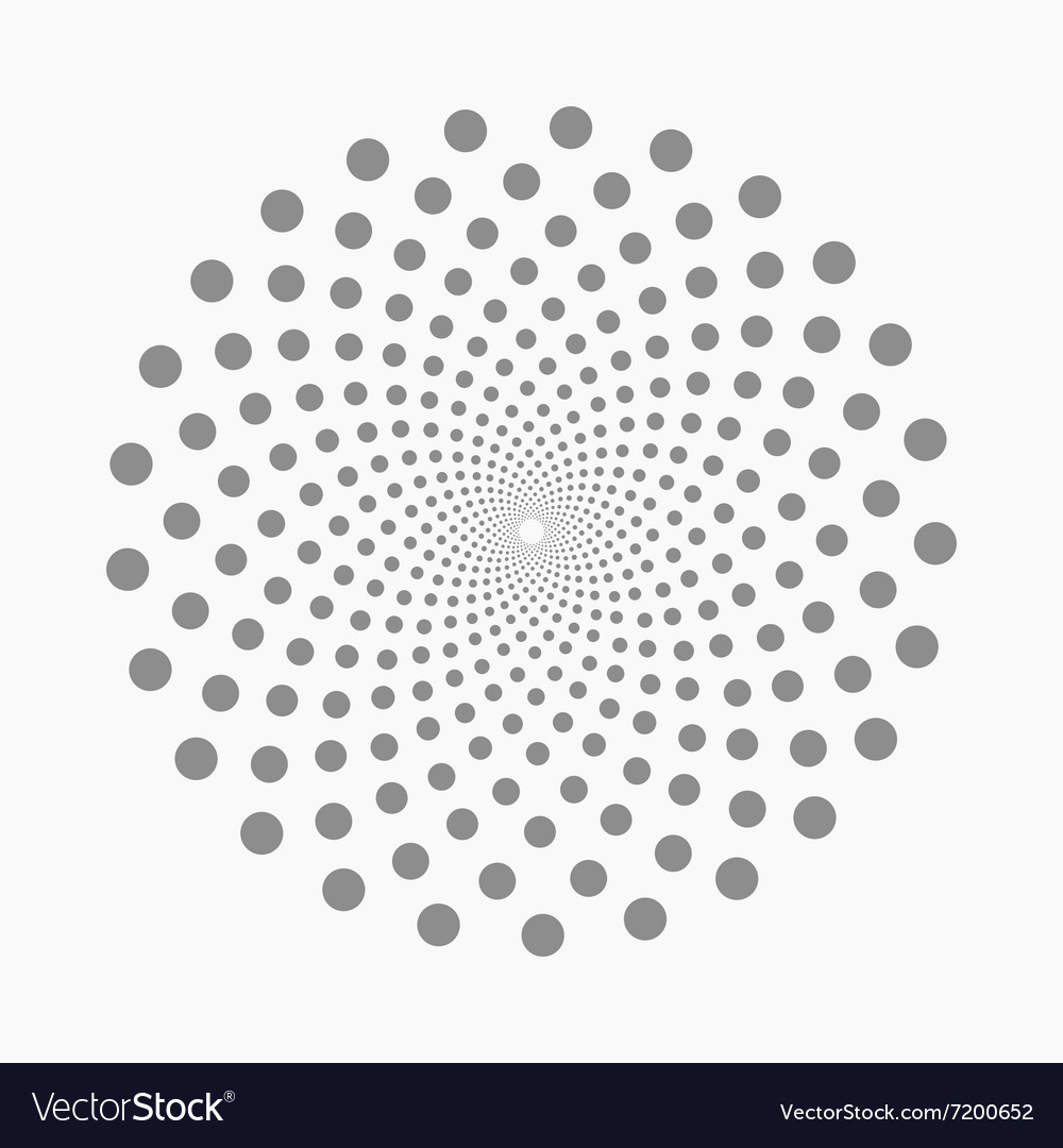 Abstract dotted shape design element Royalty Free Vector