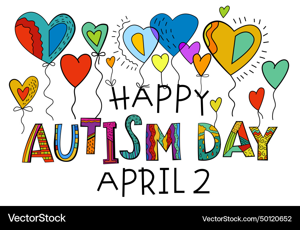 Autism awareness day autistic spectrum disorder Vector Image