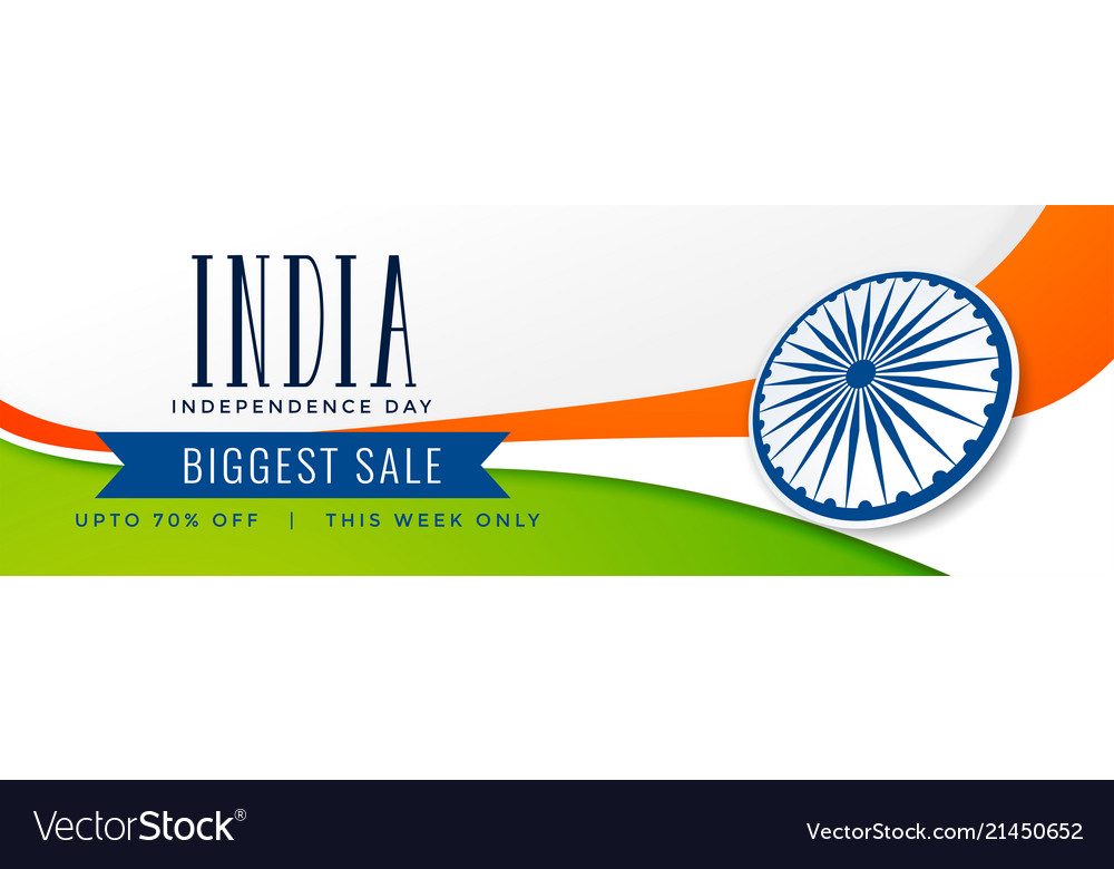 Creative independence day sale banner design Vector Image Creative independence day sale banner design Vector Image