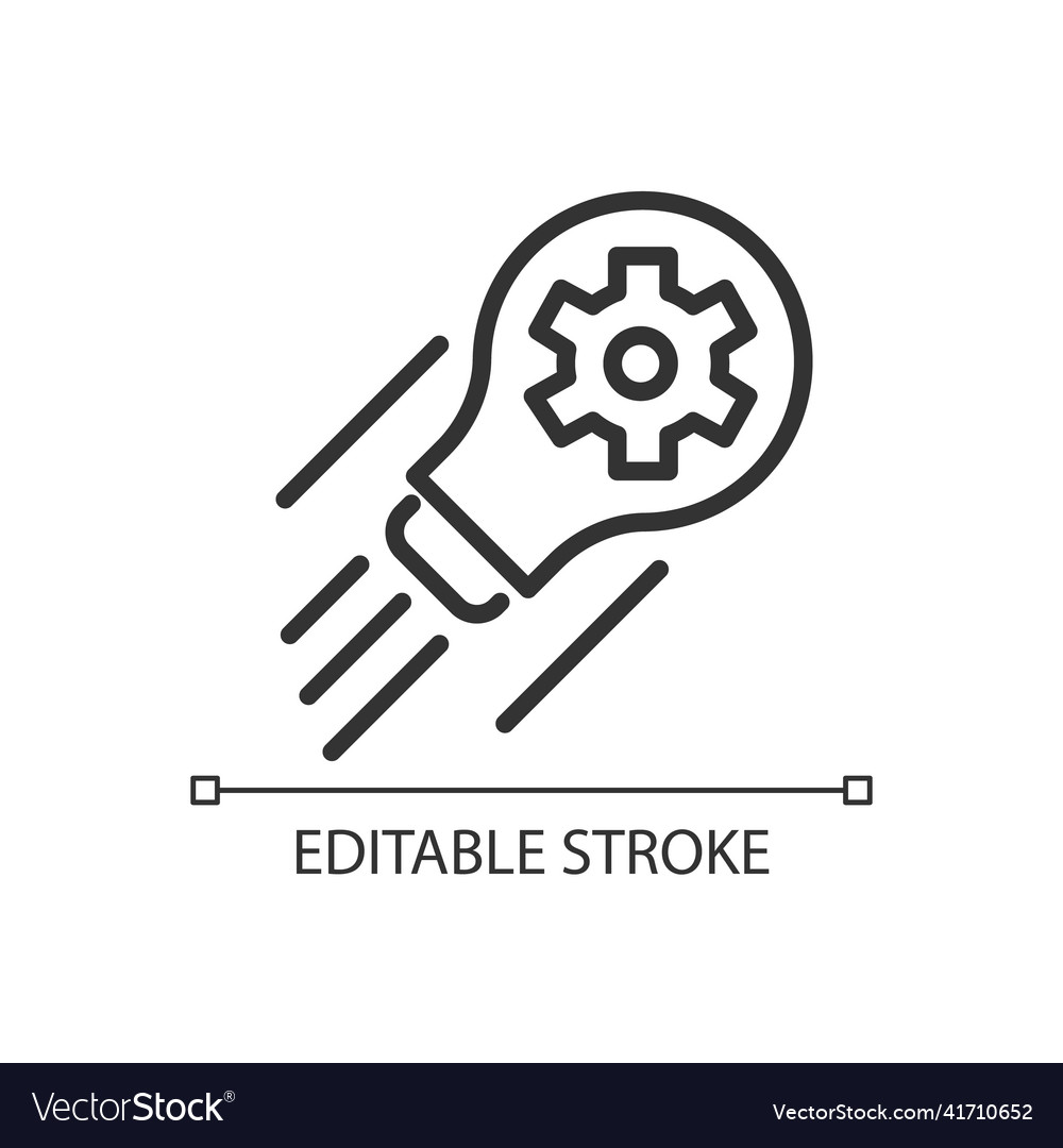 Development pixel perfect linear icon Royalty Free Vector