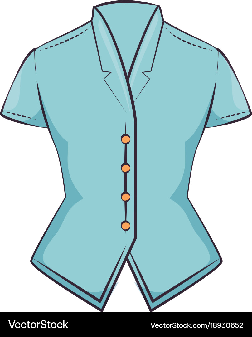 Elegant blouse for women Royalty Free Vector Image