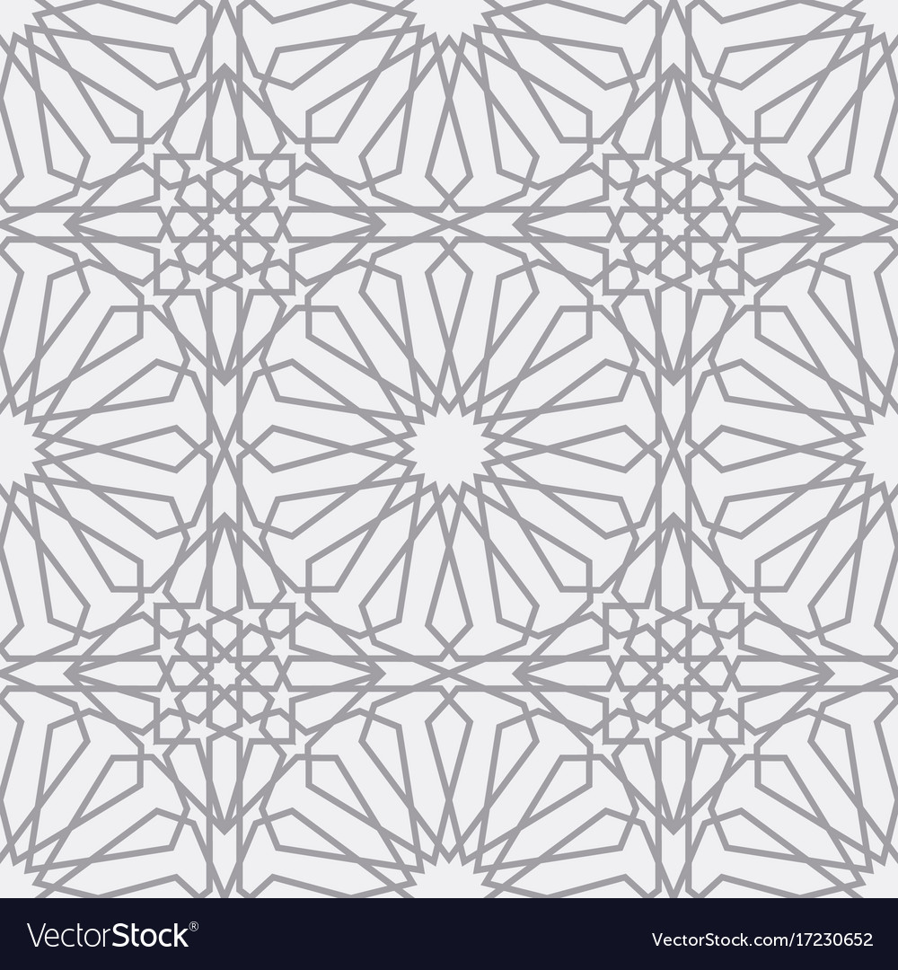 Islamic pattern seamless arabic geometric Vector Image Islamic pattern seamless arabic geometric Vector Image