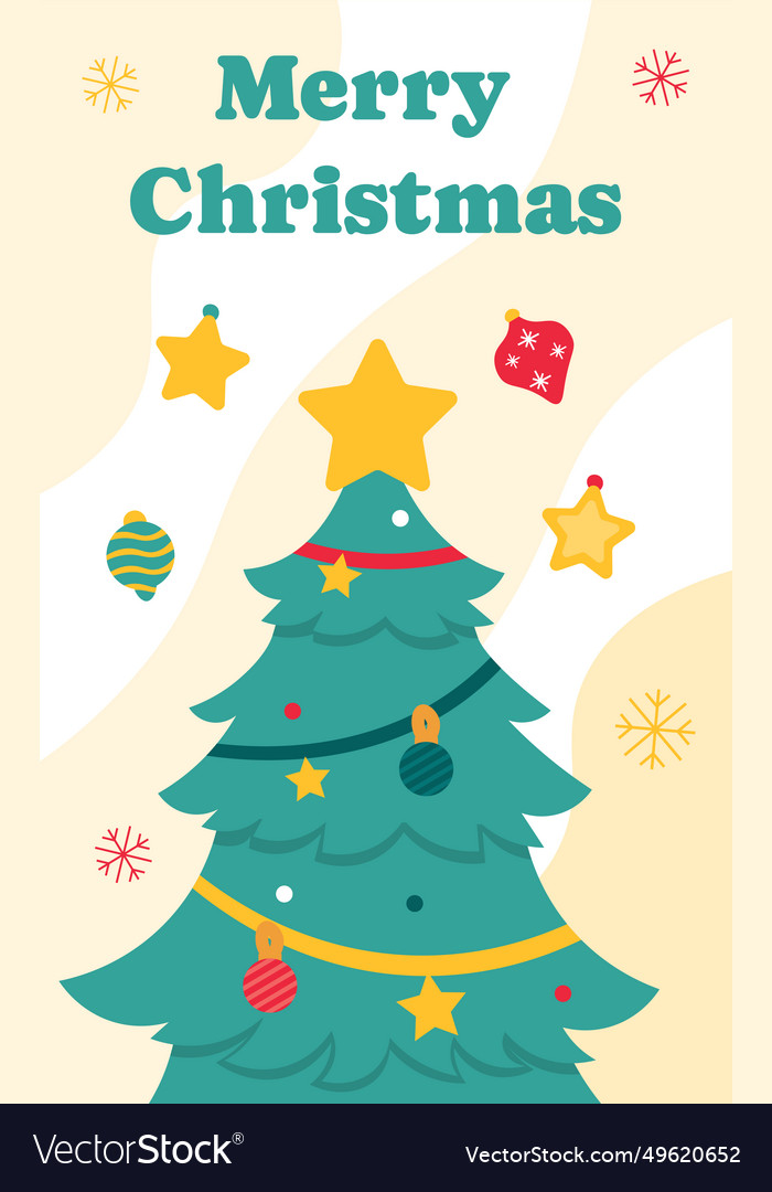 Merry christmas poster Royalty Free Vector Image