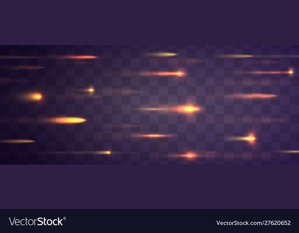 Meteor rain comets Royalty Free Vector Image - VectorStock