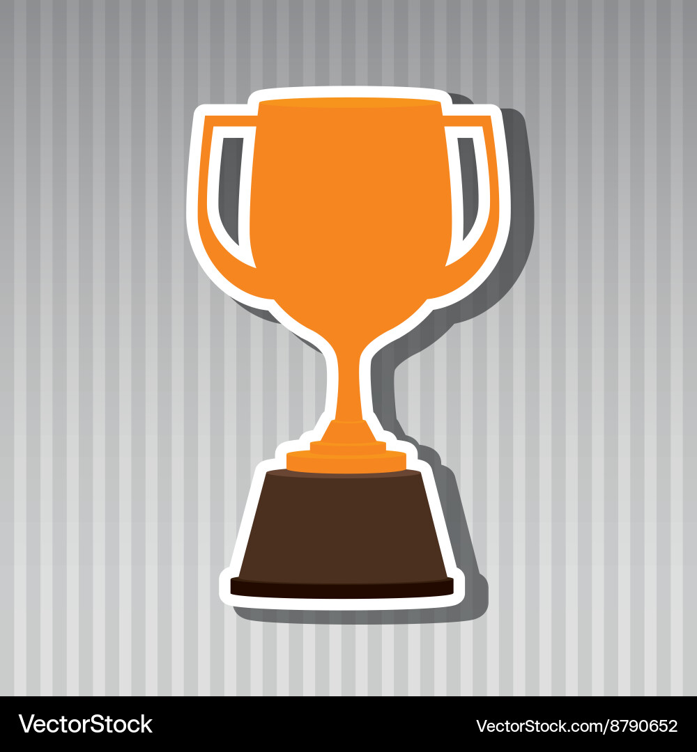 Trophy icon design Royalty Free Vector Image - VectorStock