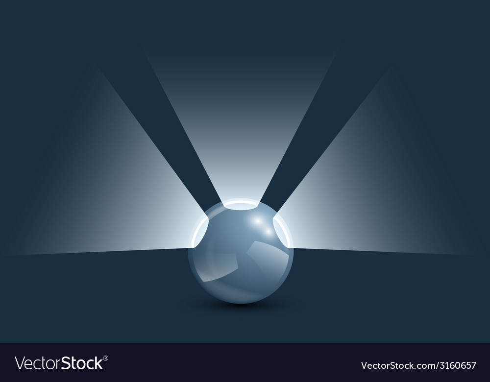 Ball light Royalty Free Vector Image - VectorStock