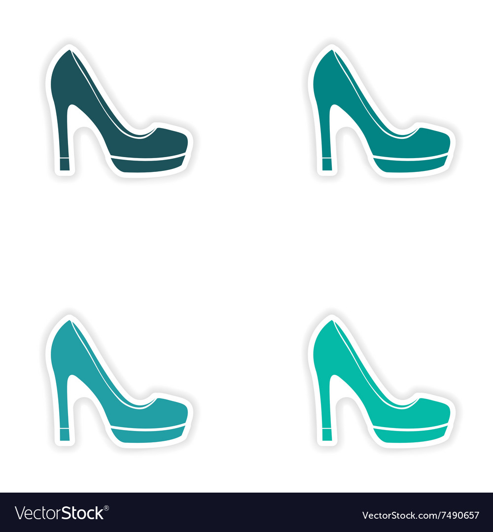 Concept Stylish Paper Sticker On White Background Vector Image