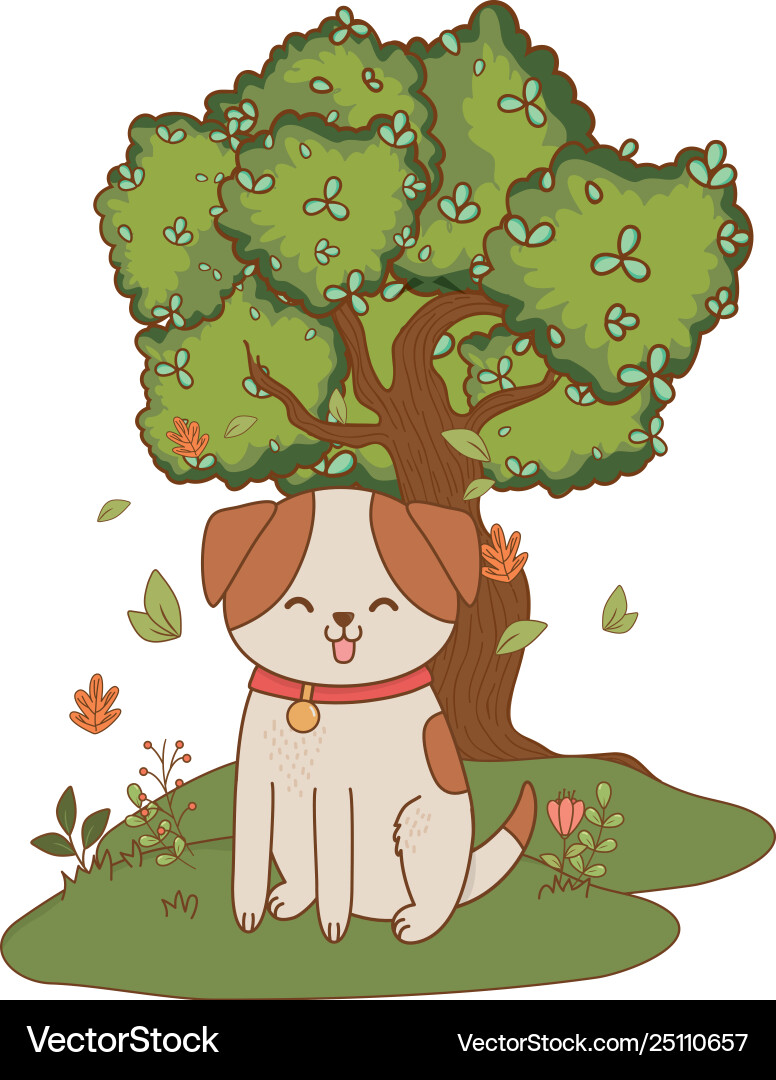 Cute pet animal cartoon Royalty Free Vector Image