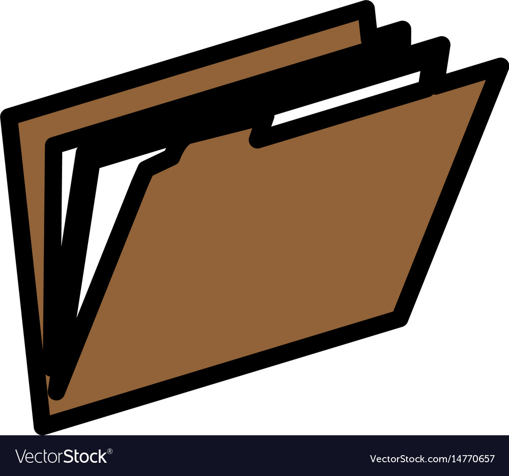 Folder file symbol Royalty Free Vector Image - VectorStock