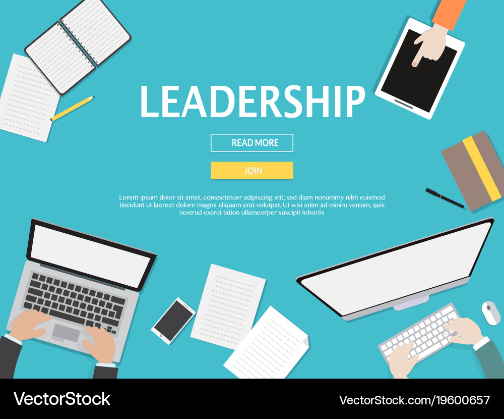 Leadership graphic for business concept Royalty Free Vector