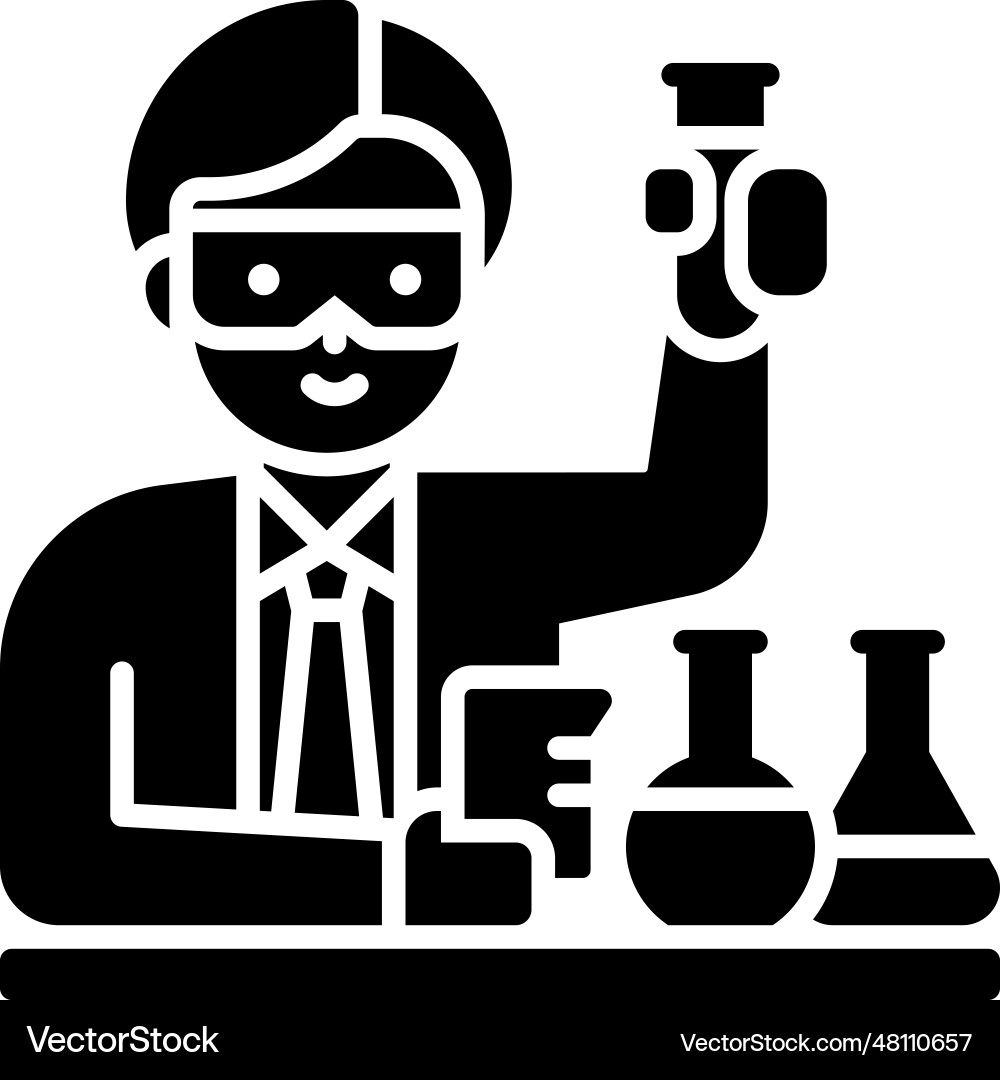 Man researcher icon an avatar that is related Vector Image