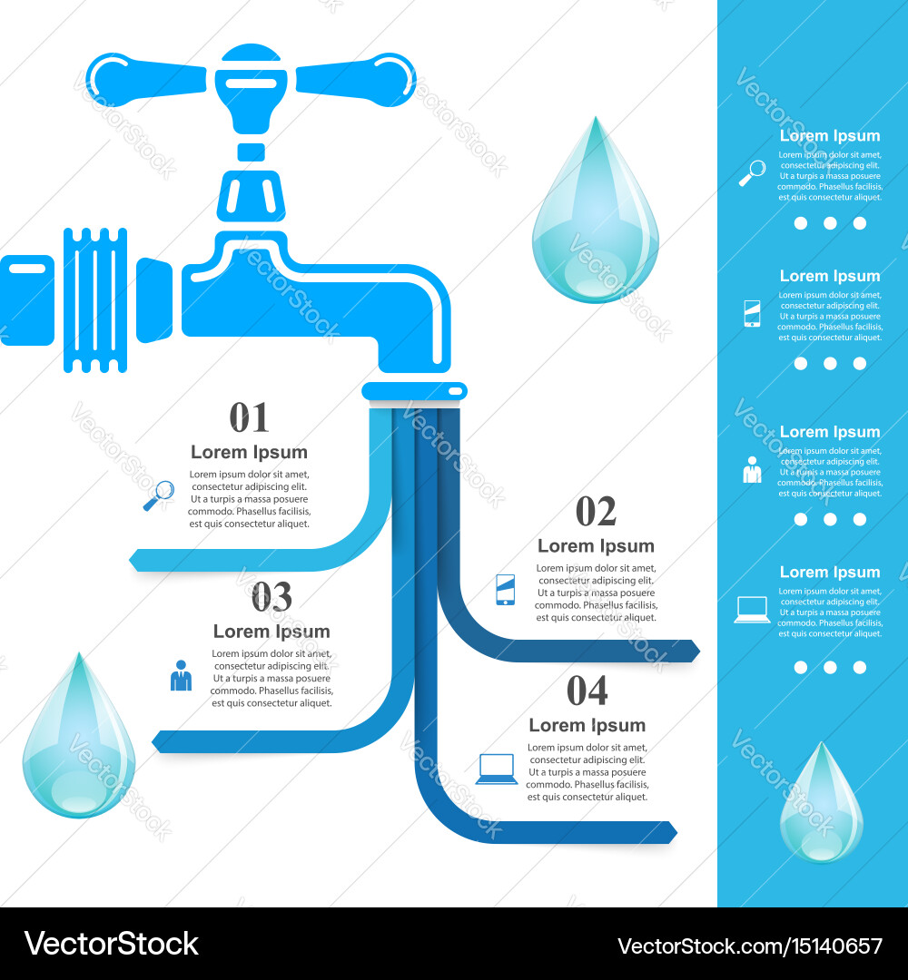 Tap icon business infographics Royalty Free Vector Image