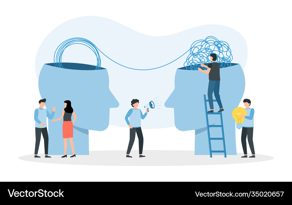 Unraveling difficult situation chaos and mess Vector Image