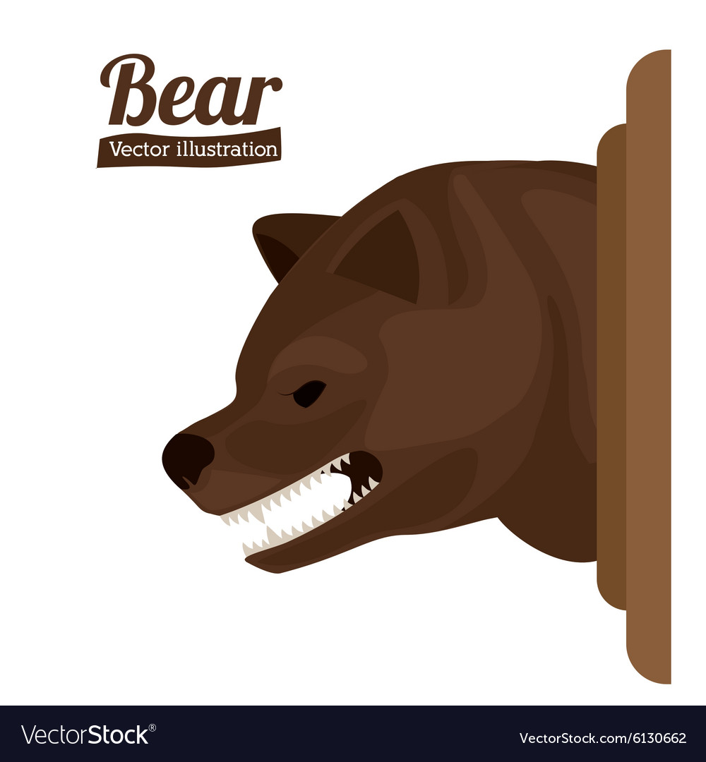 Bear design Royalty Free Vector Image - VectorStock