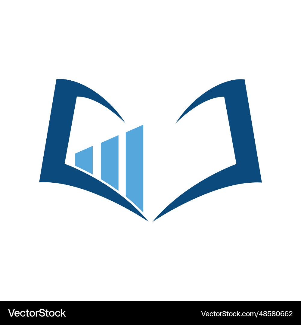 Business and finance study logo Royalty Free Vector Image