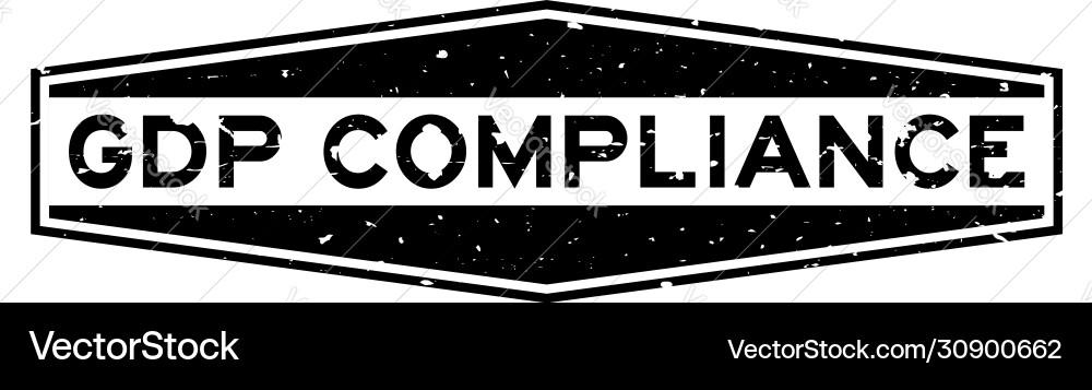Grunge black gdp abbreviation good distribution Vector Image