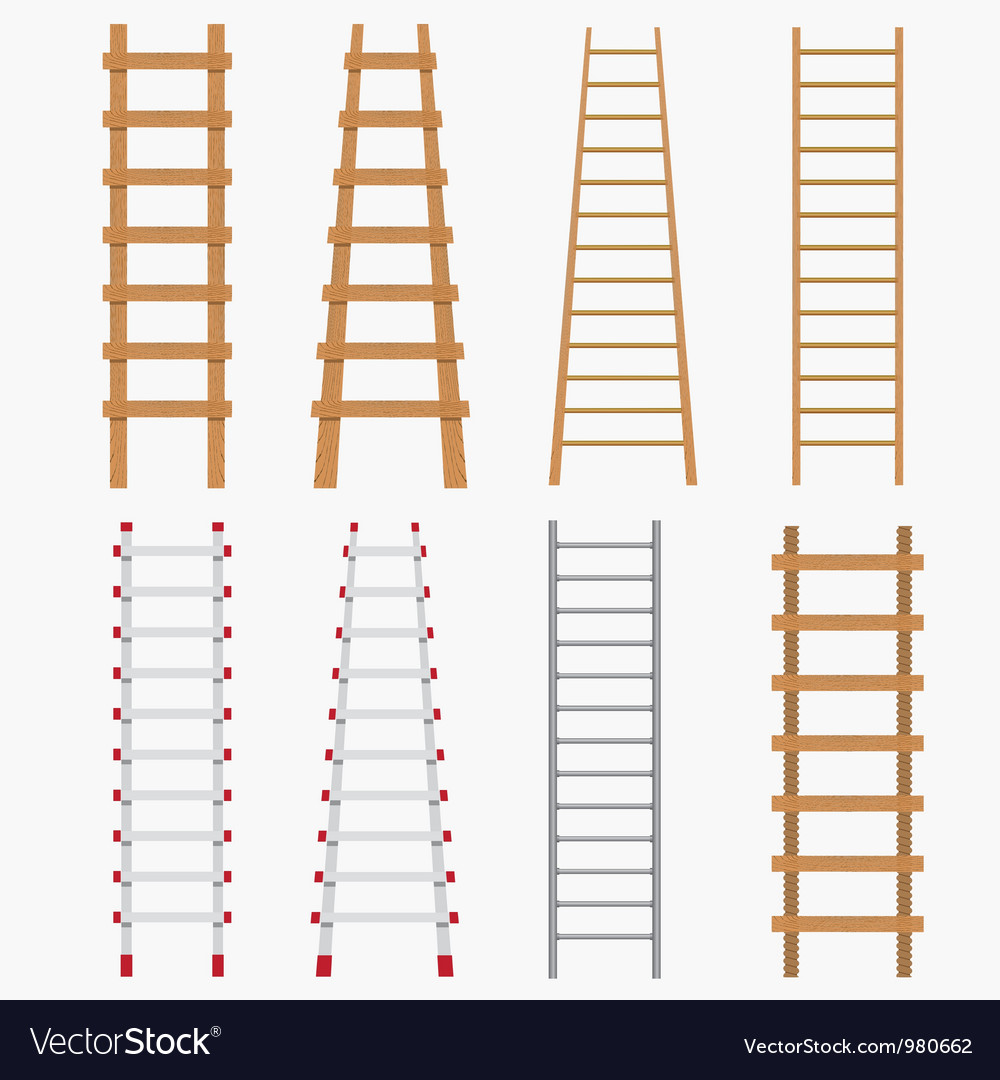 Ladders Royalty Free Vector Image - VectorStock