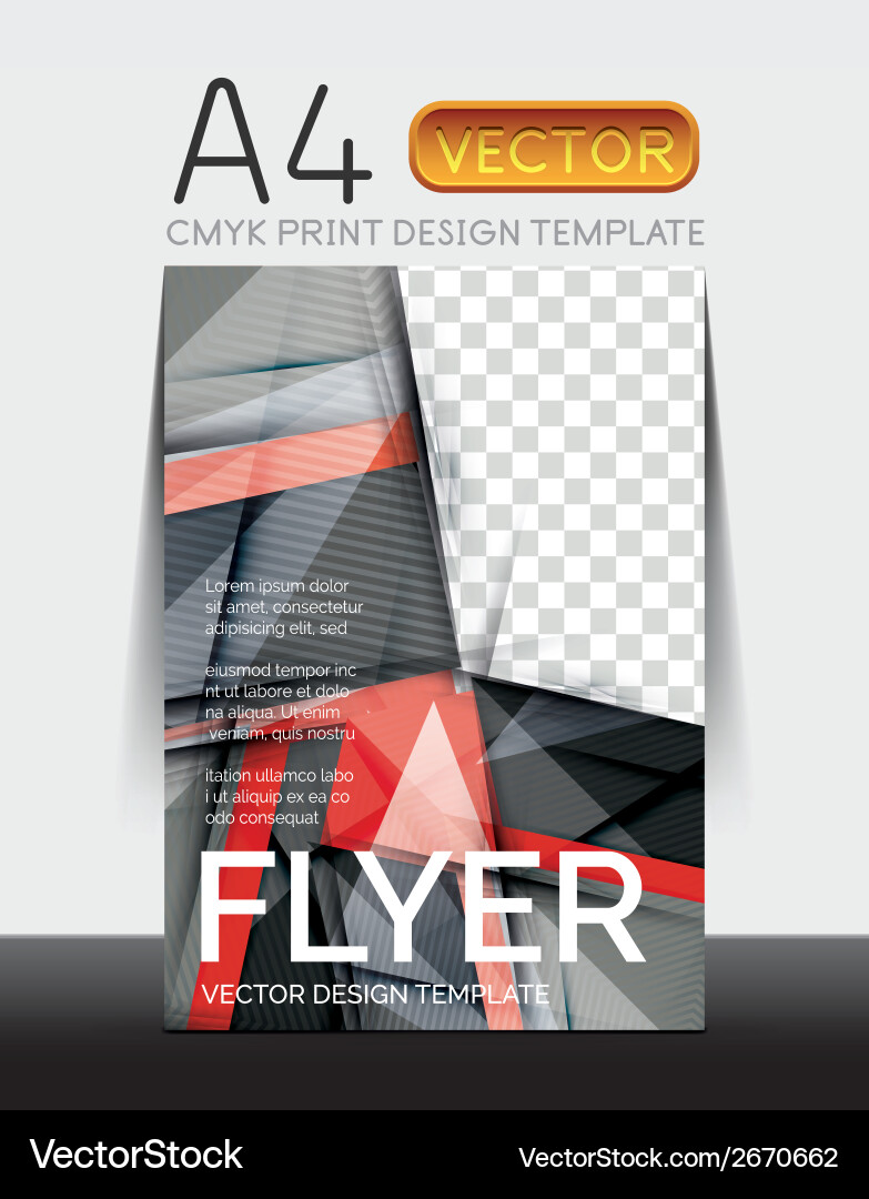 Modern flyer design Royalty Free Vector Image - VectorStock
