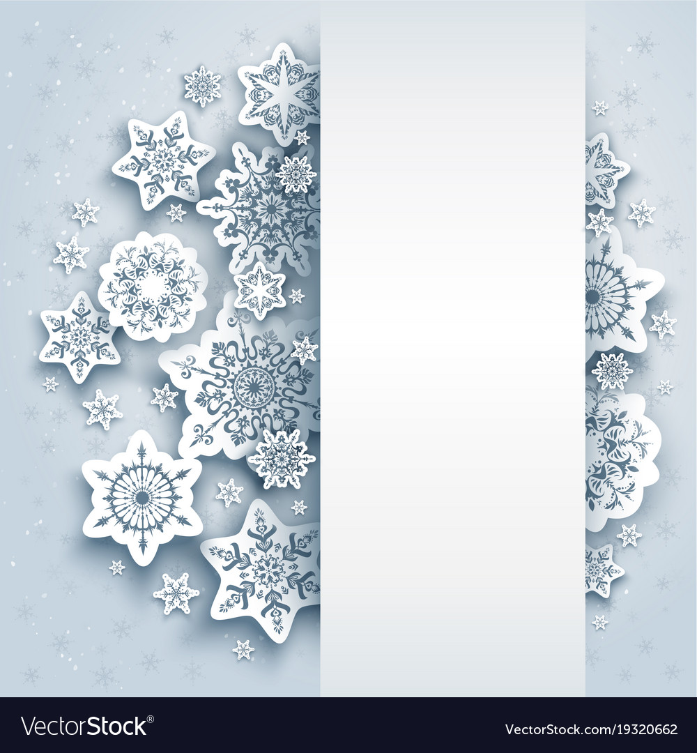 Snow winter background Royalty Free Vector Image