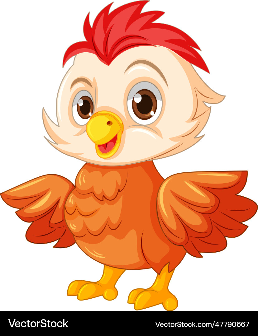 Baby chick cartoon character Royalty Free Vector Image