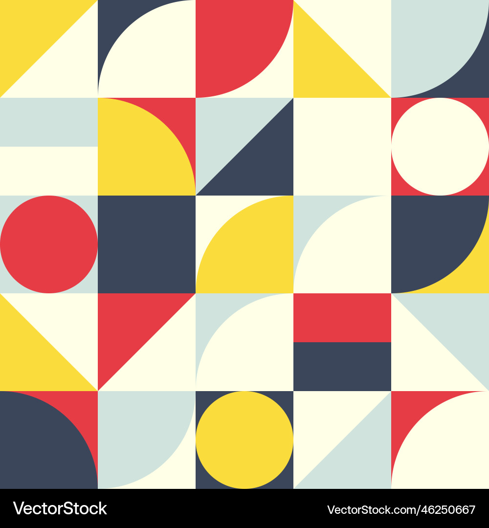 Bauhaus or scandinavian modern abstract Royalty Free Vector
