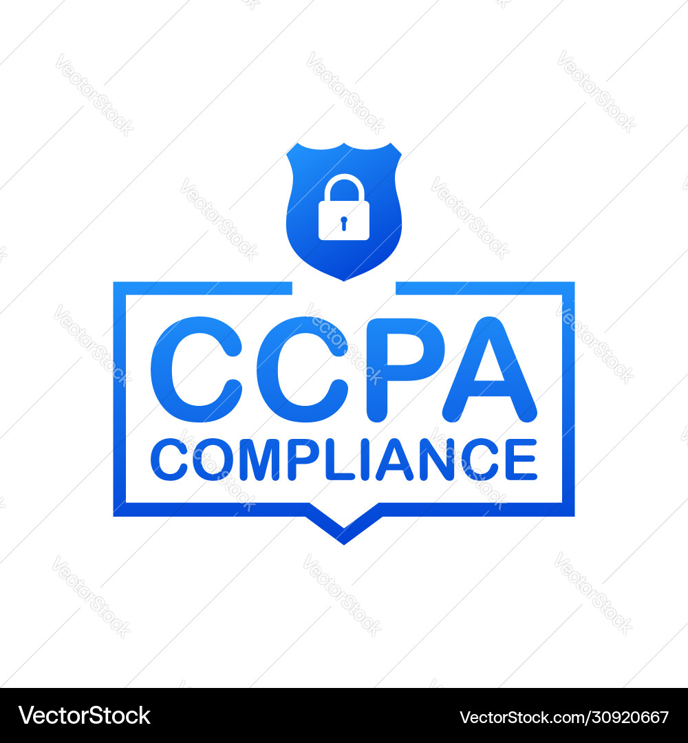 Ccpa great design for any purposes security icon Vector Image