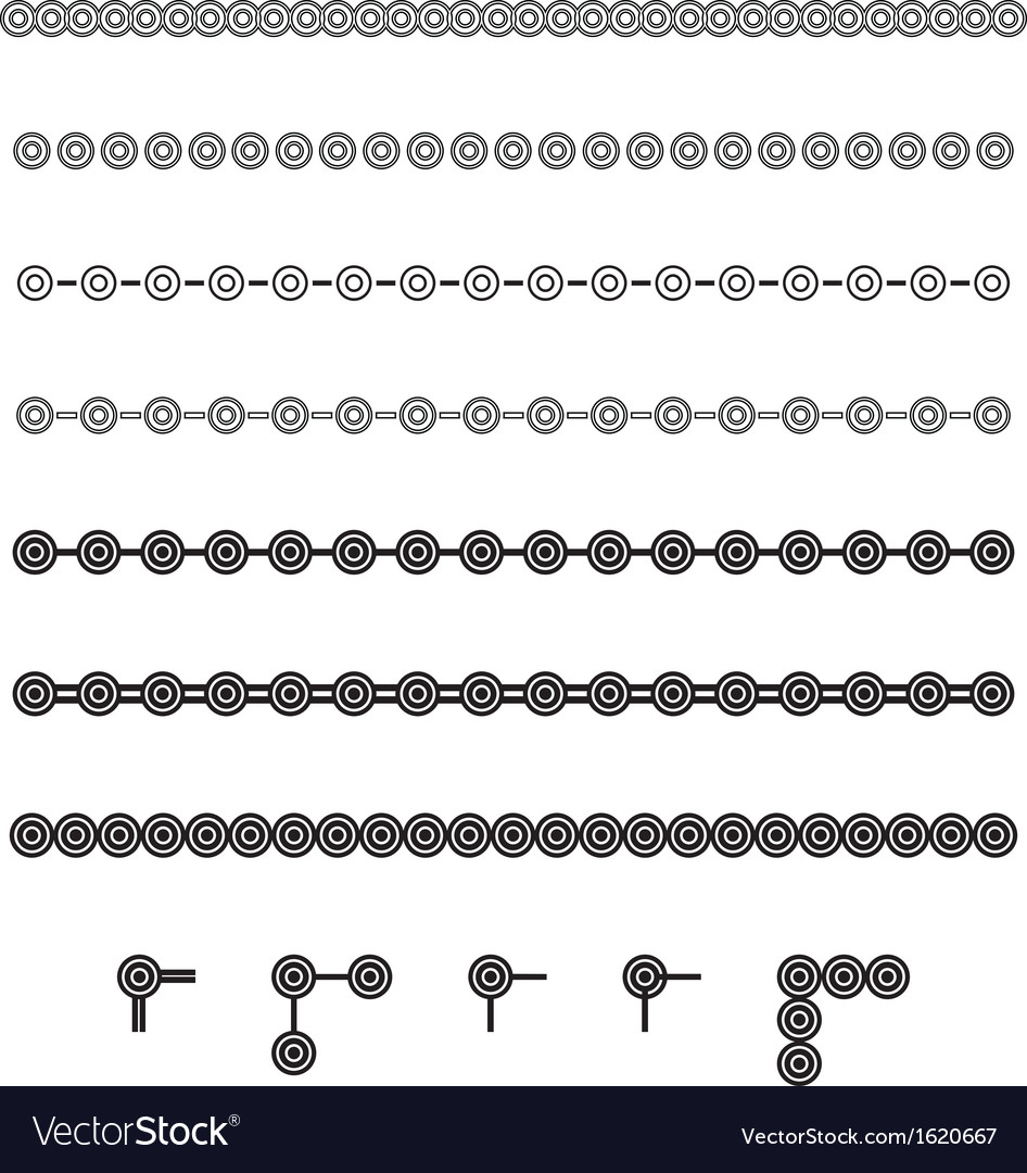 Circle borders Royalty Free Vector Image - VectorStock