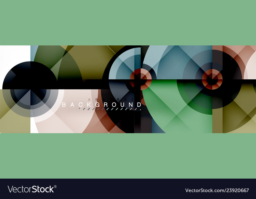 Geometric circle abstract background creative Vector Image