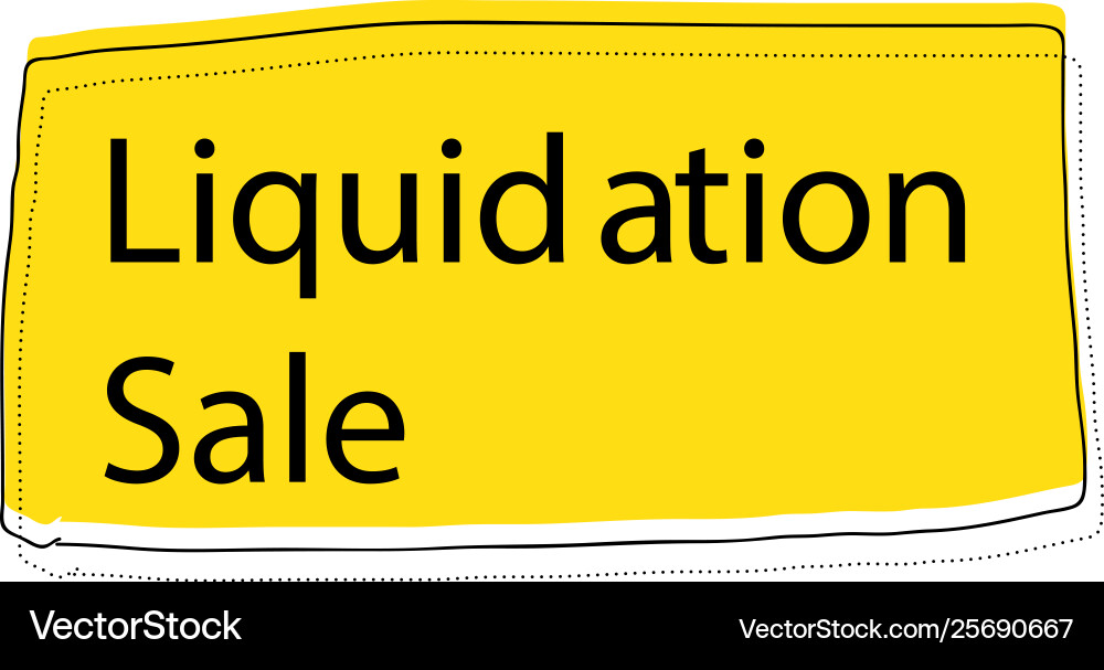 Liquidation sale stamp on white background Vector Image
