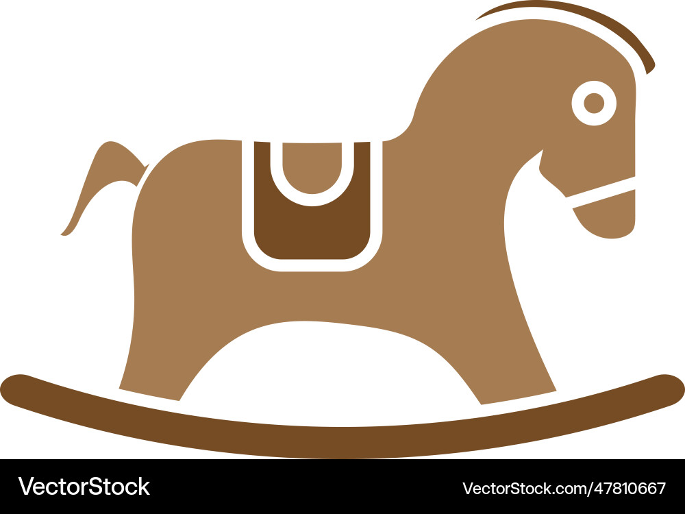 Rocking horse icon design template isolated Vector Image