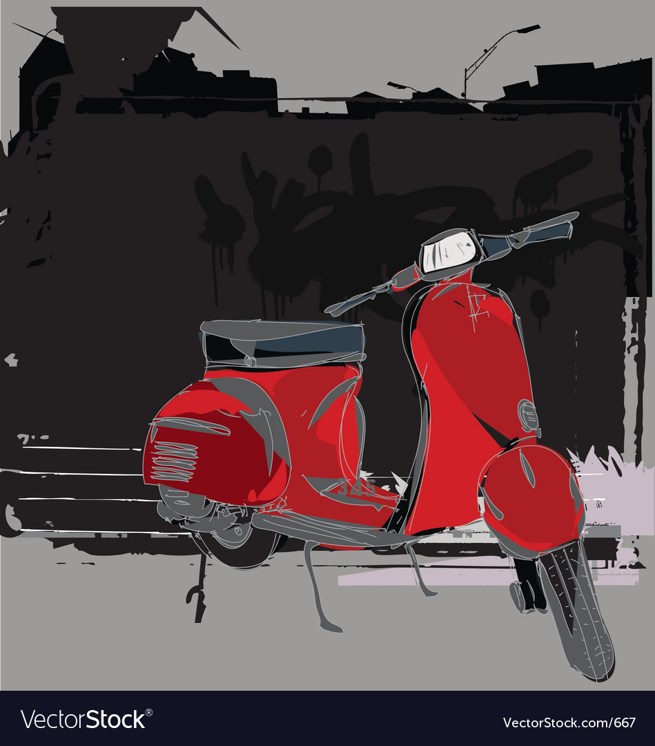 Scooter Royalty Free Vector Image - VectorStock