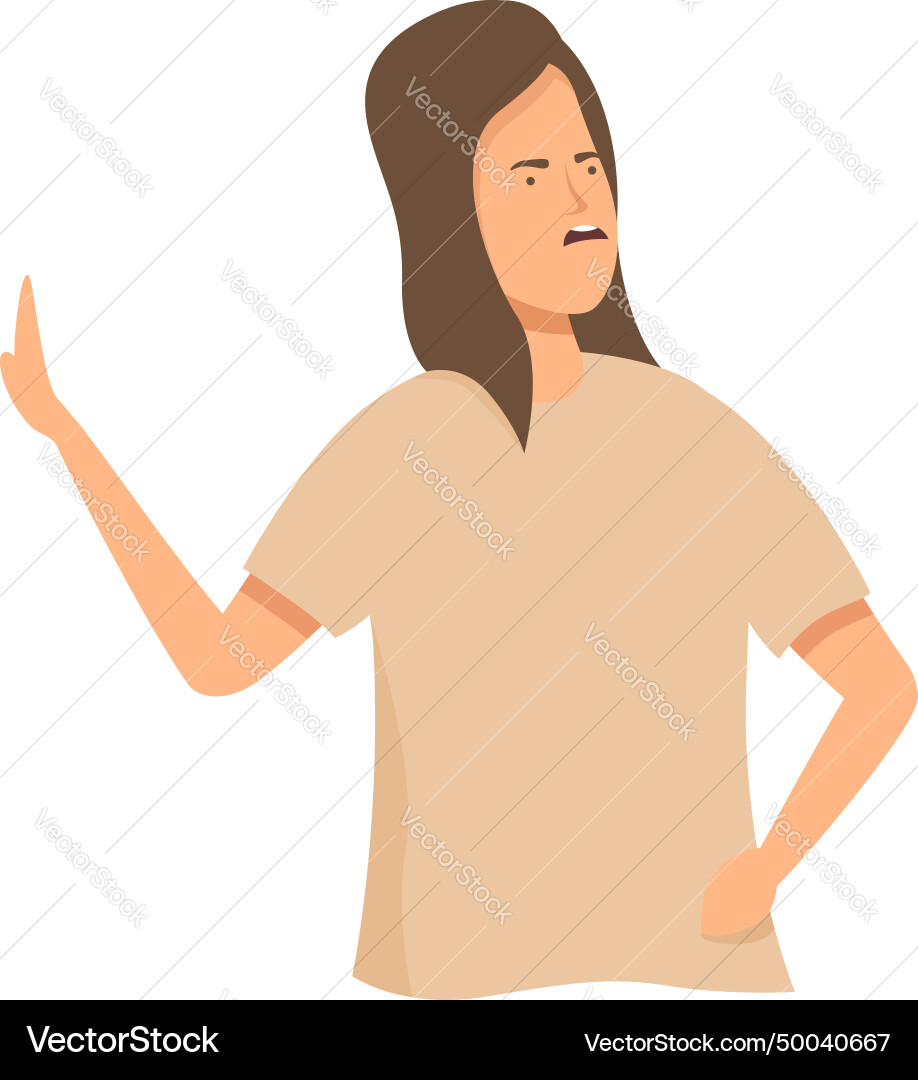 Two scream argument icon cartoon meeting Vector Image