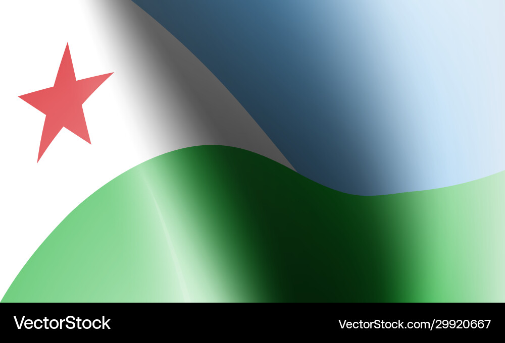 Wave flag country with shadow and glare Royalty Free Vector