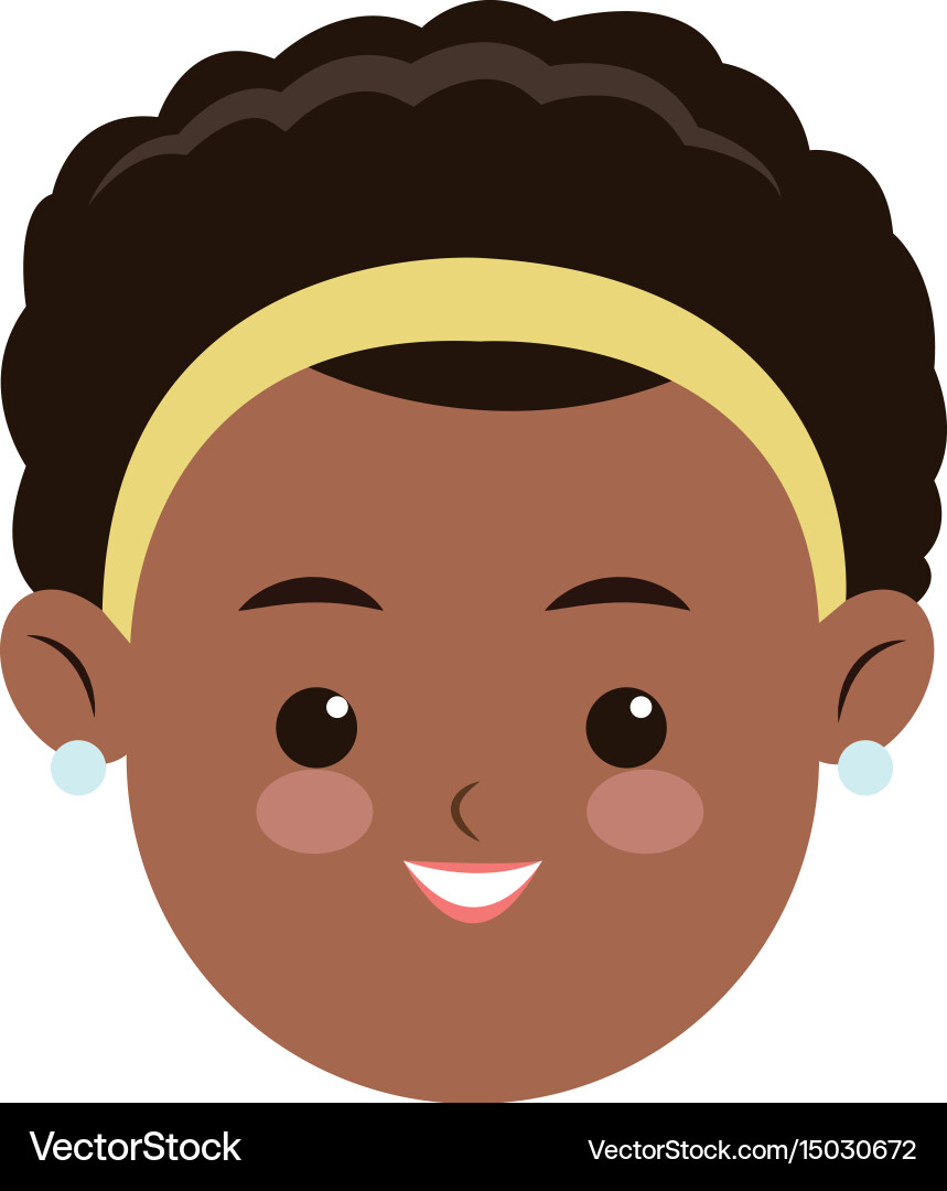 Face head woman mom avatar image Royalty Free Vector Image