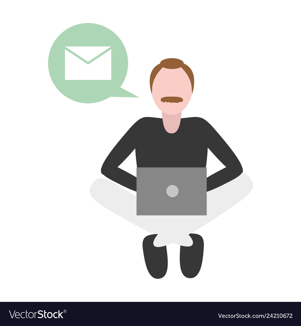 People tech device Royalty Free Vector Image - VectorStock