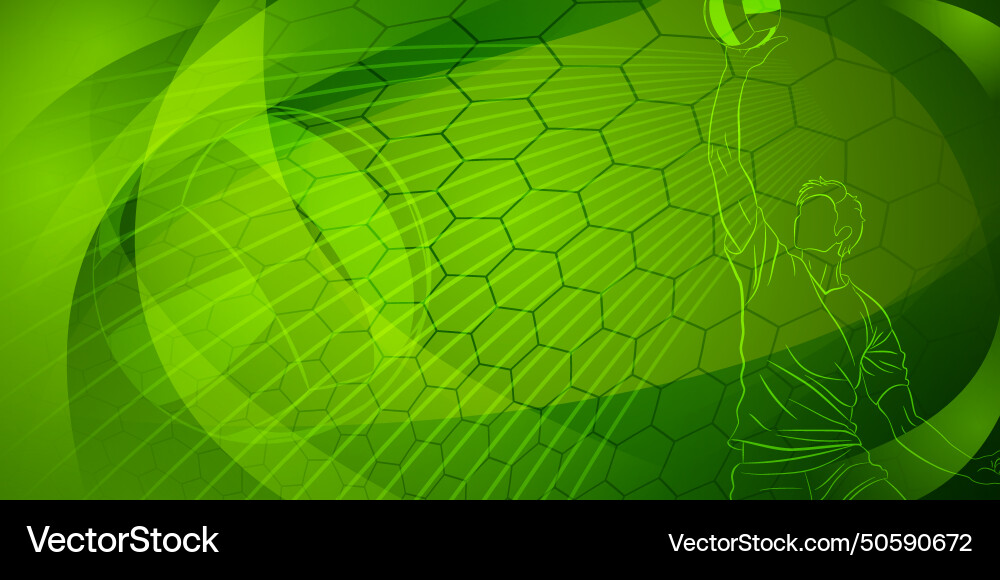 Volleyball themed background Royalty Free Vector Image