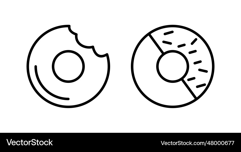 Donut icon doughnut icon donut logo Royalty Free Vector