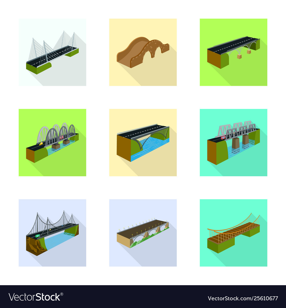 Isolated Object Connection And Design Sign Set Vector Image